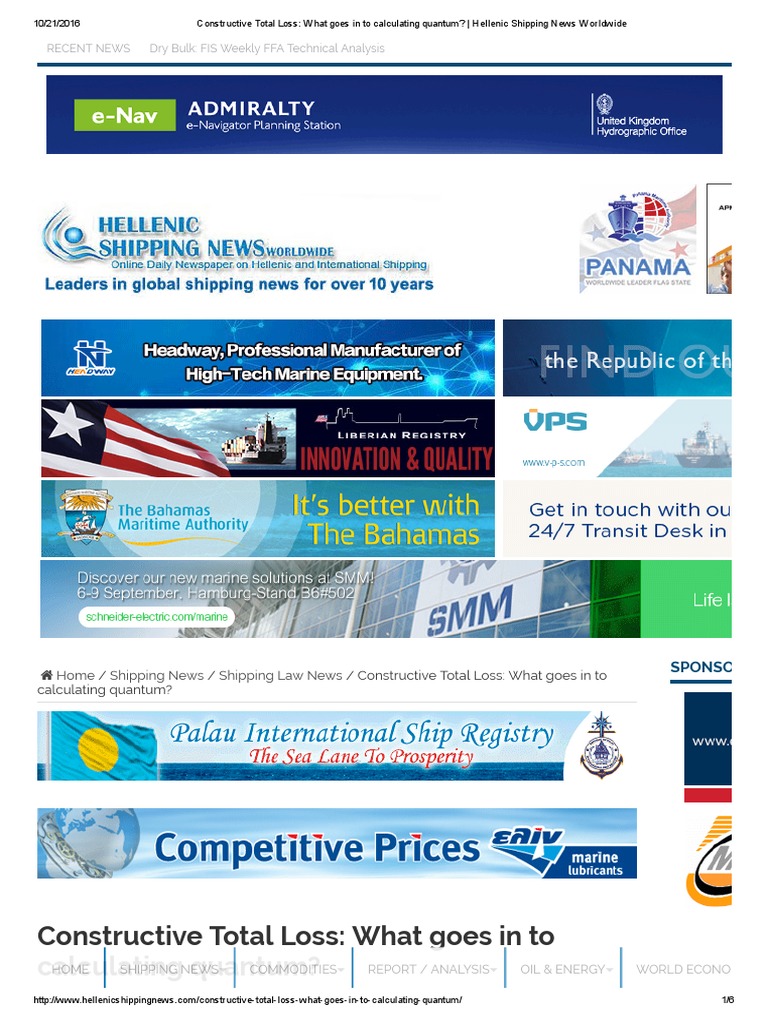 Constructive Total Loss - What Goes in To Calculating Quantum ...