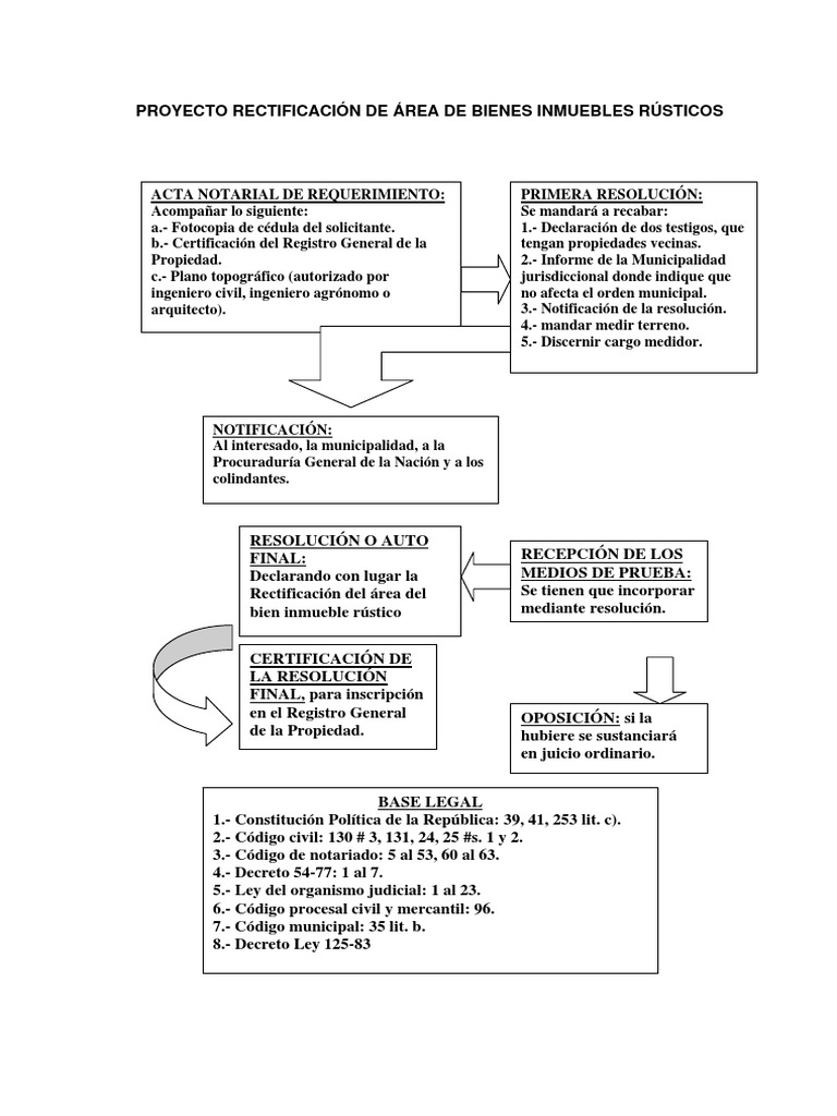 Esquema Rectificacion Area PDF | PDF