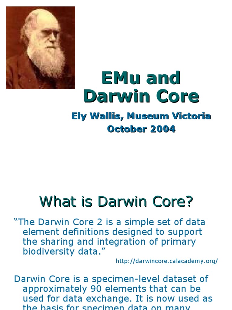 Darwin Core | PDF | Information Technology | Software
