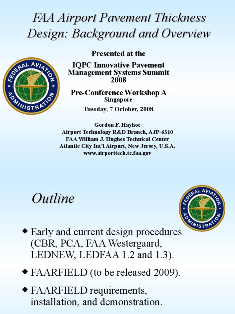 FAA Airport Pavement Thickness Design: Background and Overview | PDF ...