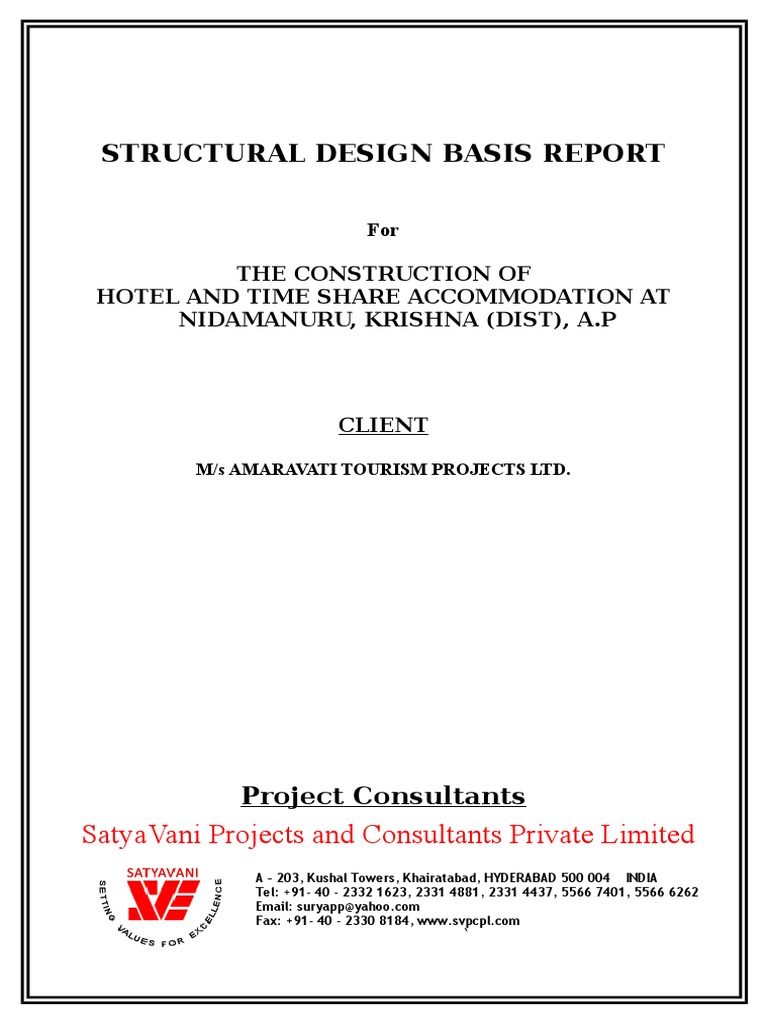 Design Brief Report Amaravati Tourism Projects Ltd. at Nidamanuru | PDF ...
