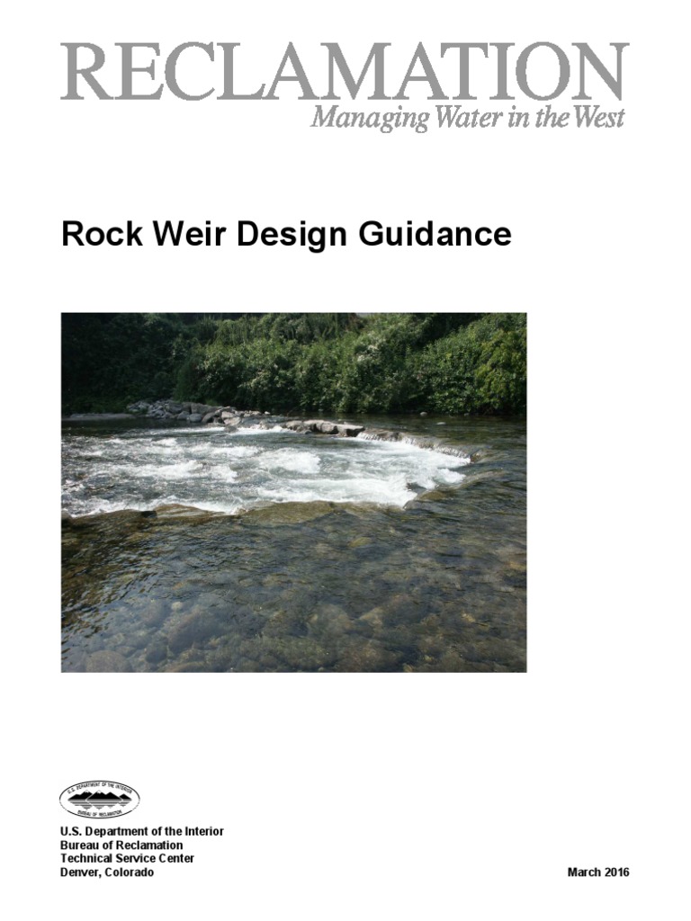 Rock Weir Design Guidance | PDF | Geomorphology | River