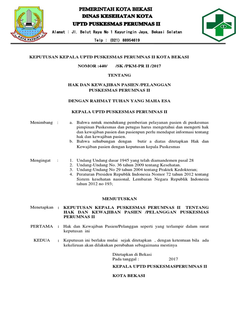 Contoh SK Perum 2 | PDF