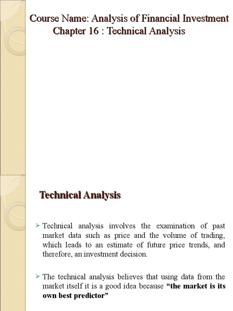 Technical Analysis in Investment Management | PDF | Technical Analysis ...