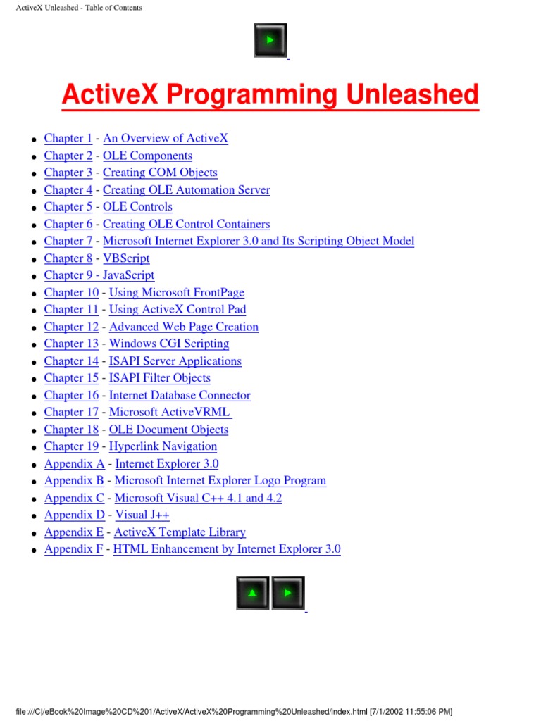 ActiveX Programming Unleashed | PDF | Component Object Model | Web Server