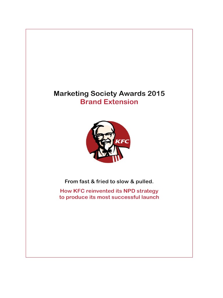 KFC Brand Extension - FINAL | PDF | Brand | Innovation