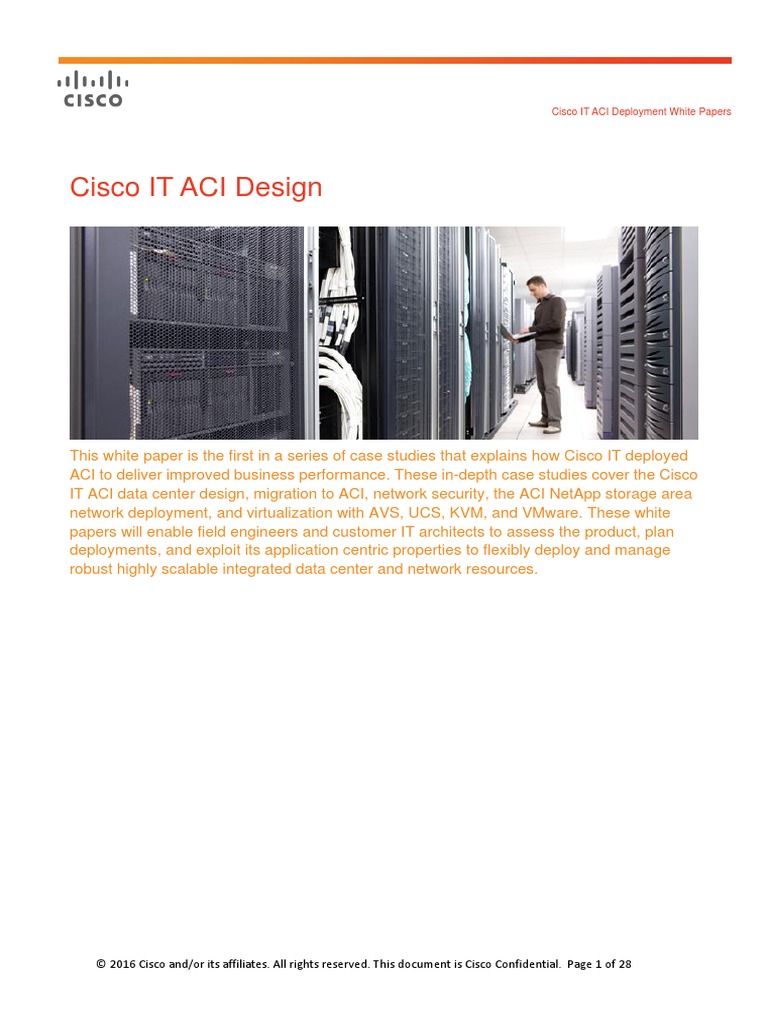 Cisco IT ACI Design | PDF | Computer Network | Network Switch