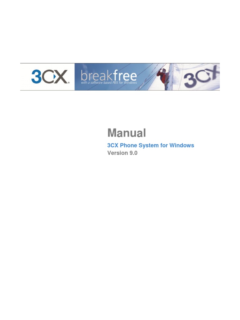 3CX Phone System Manual For Version 9 | PDF