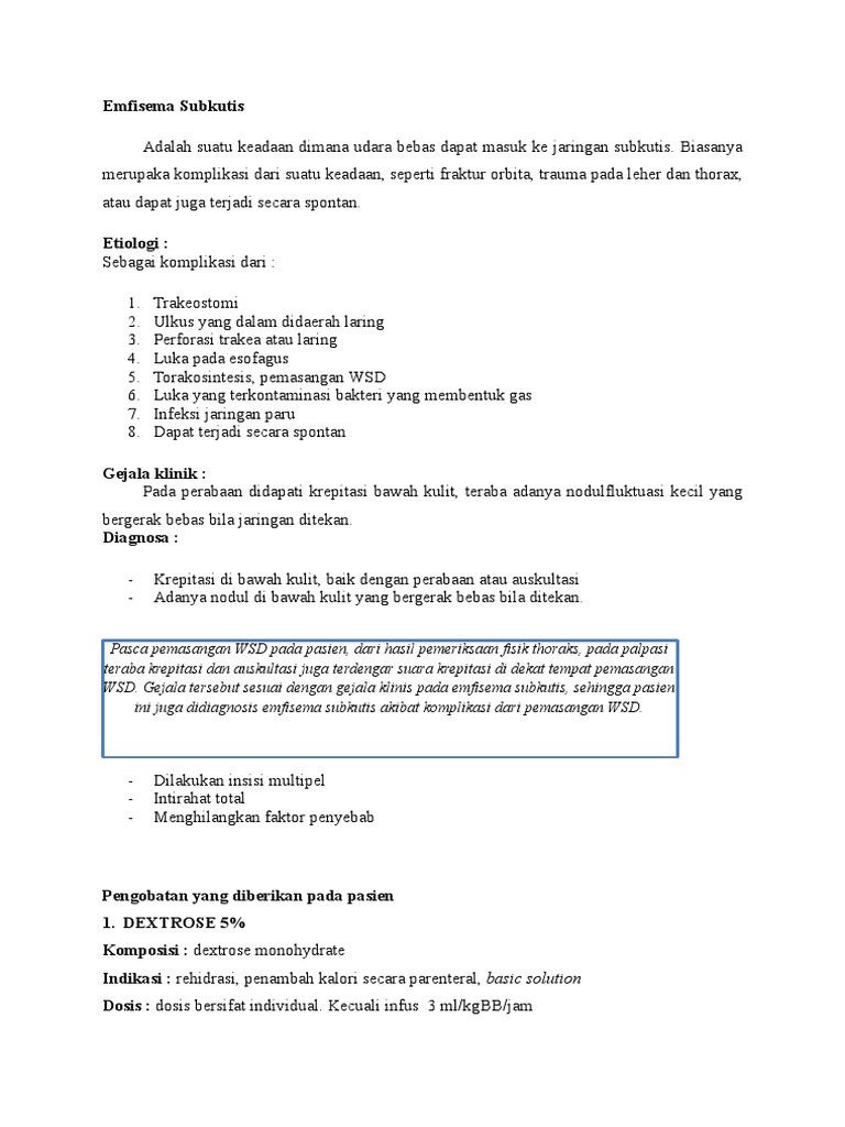 Emfisema Subkutis | PDF