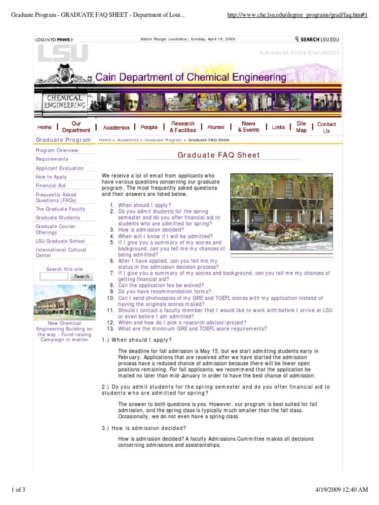 Graduate Program - GRADUATE... | PDF | University And College Admission ...