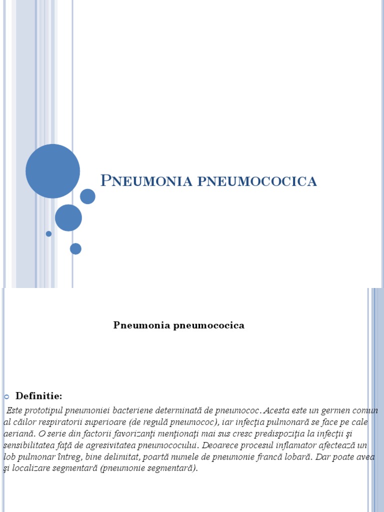 Pneumonia Pneumococica | PDF