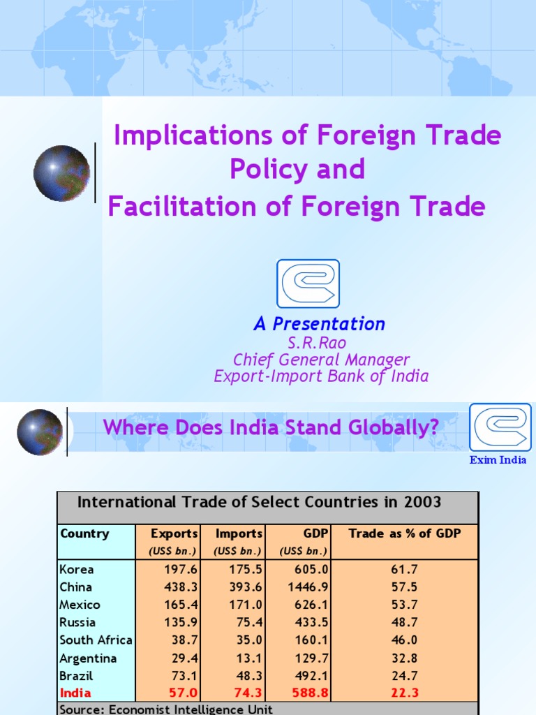 Enhancing India's Foreign Trade Strategy | PDF | Foreign Direct ...