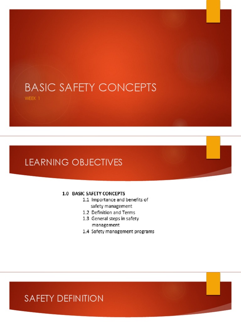 Basic Safety Concepts | PDF | Labor Relations | Safety