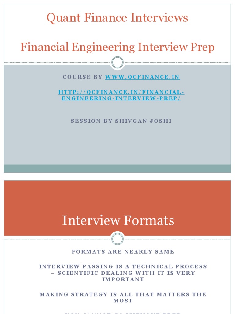 Quant Interview v3 PDF | PDF