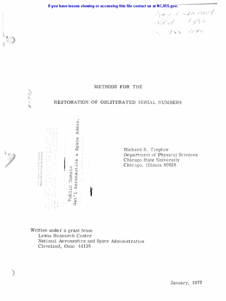 Restoration Serial Number | PDF | Alloy | Steel