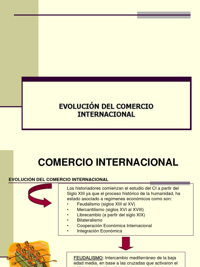 Evolucion Del Comercio | PDF | Mercantilismo | Comercio