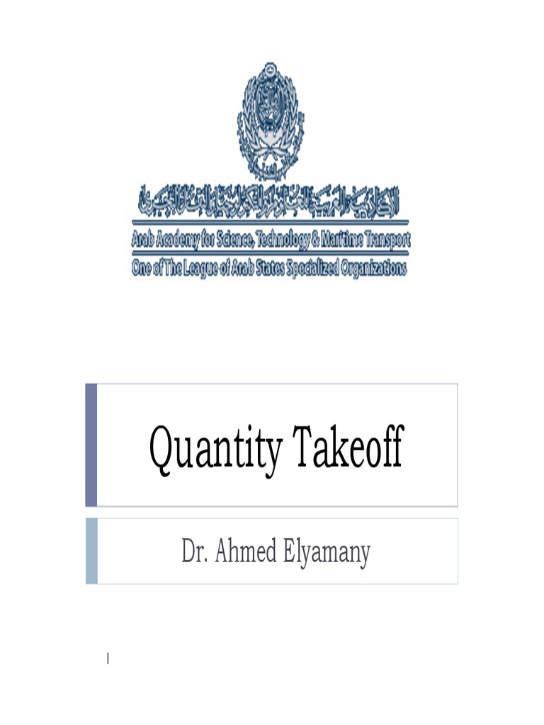 Quantity Takeoff PDF | PDF | Construction Bidding | General Contractor