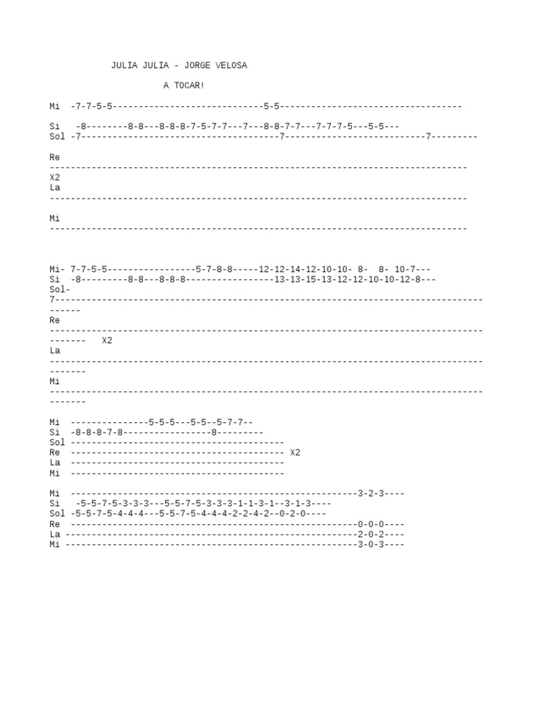 TAB Julia Julia | PDF