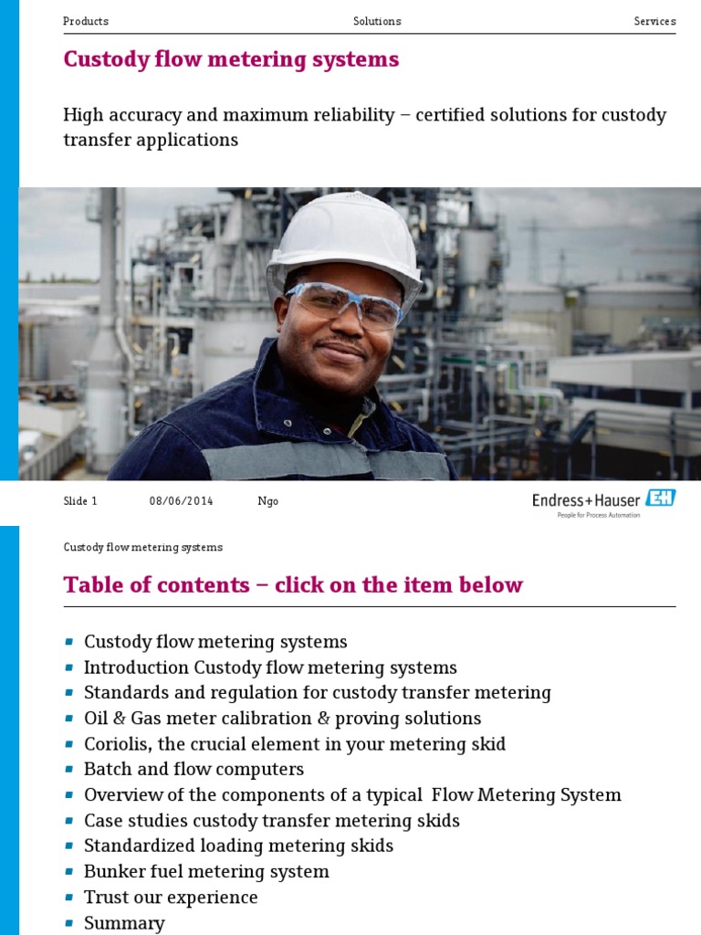 03 Oil & Gas Flow Metering System | PDF | Flow Measurement | Valve