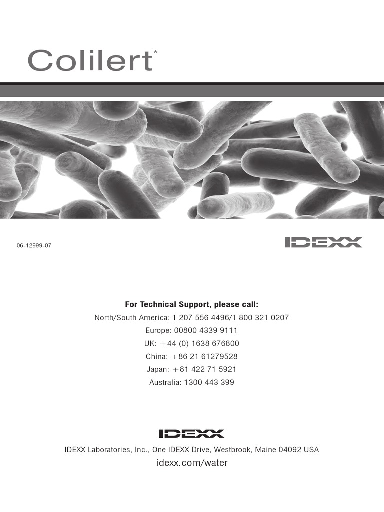 Colilert Procedure Es | PDF | Microbiology | Prokaryote