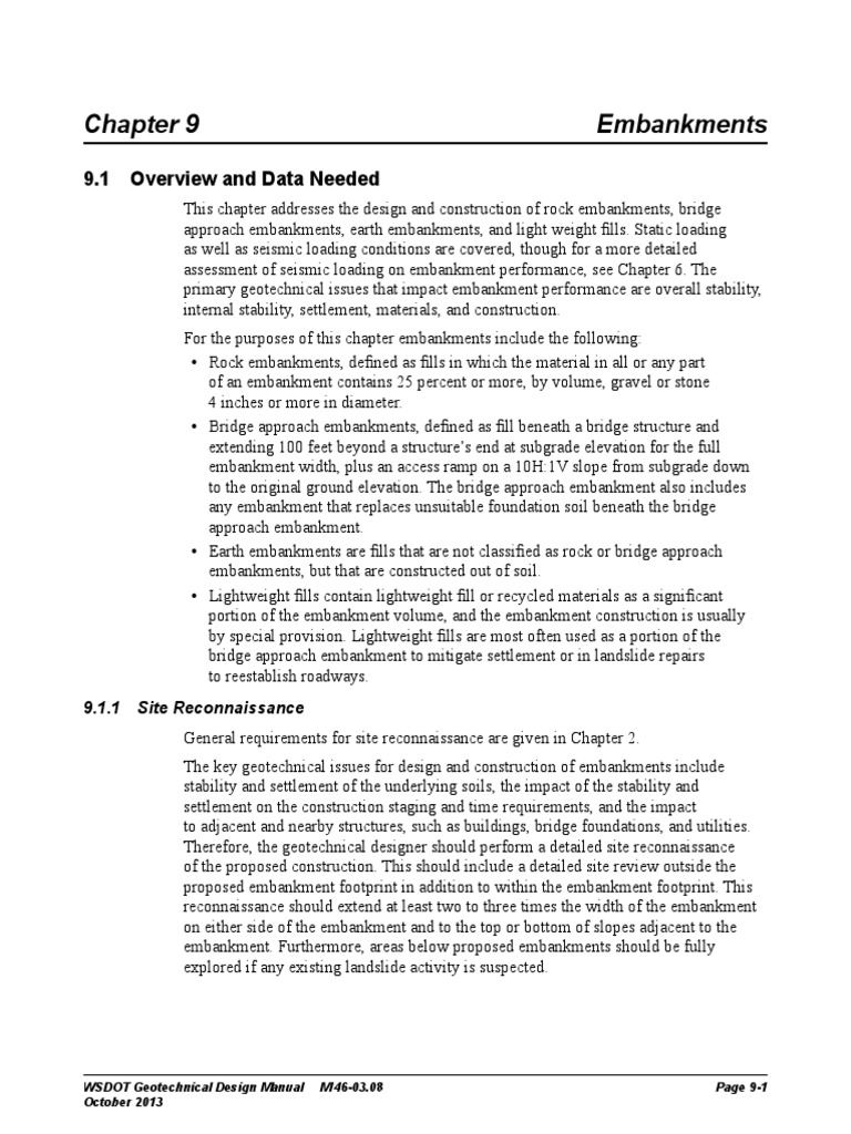Geotechnical Design of Embankments | PDF | Geotechnical Engineering ...