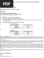 USP 2091 Weight Variation Standards | PDF | Tablet (Pharmacy)