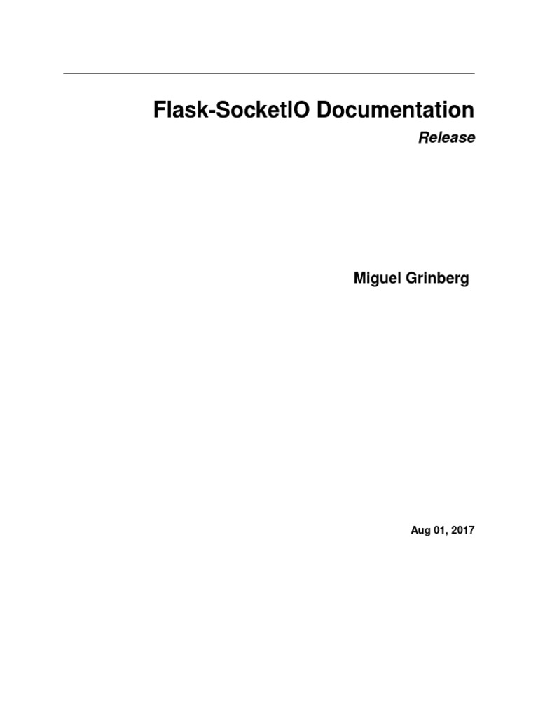 Flask Socketio | PDF | Hypertext Transfer Protocol | Web Server