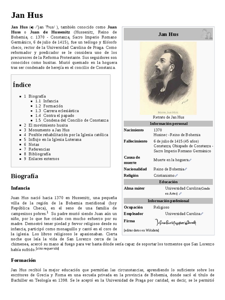 Jan Hus | PDF | católico romano | Líder religioso