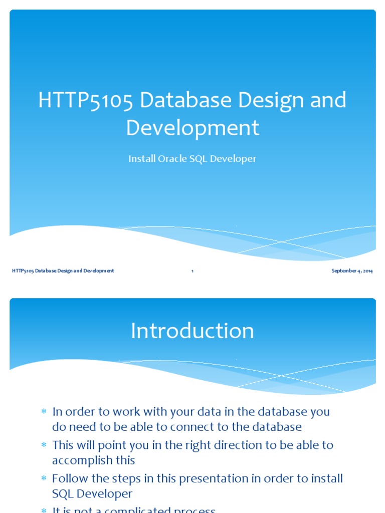 HTTP 5105 Install SQL Developer | PDF | Operating System Families ...