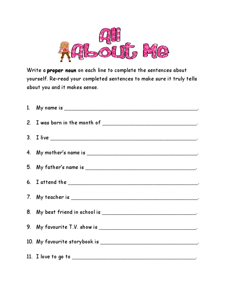 Creative Writing Using Proper Nouns | PDF
