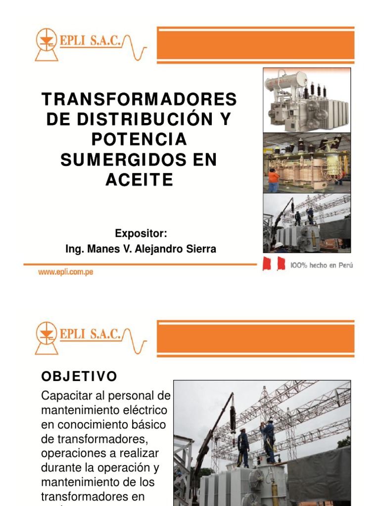 Transformadores en Aceite: Guía Completa | PDF | Transformador ...