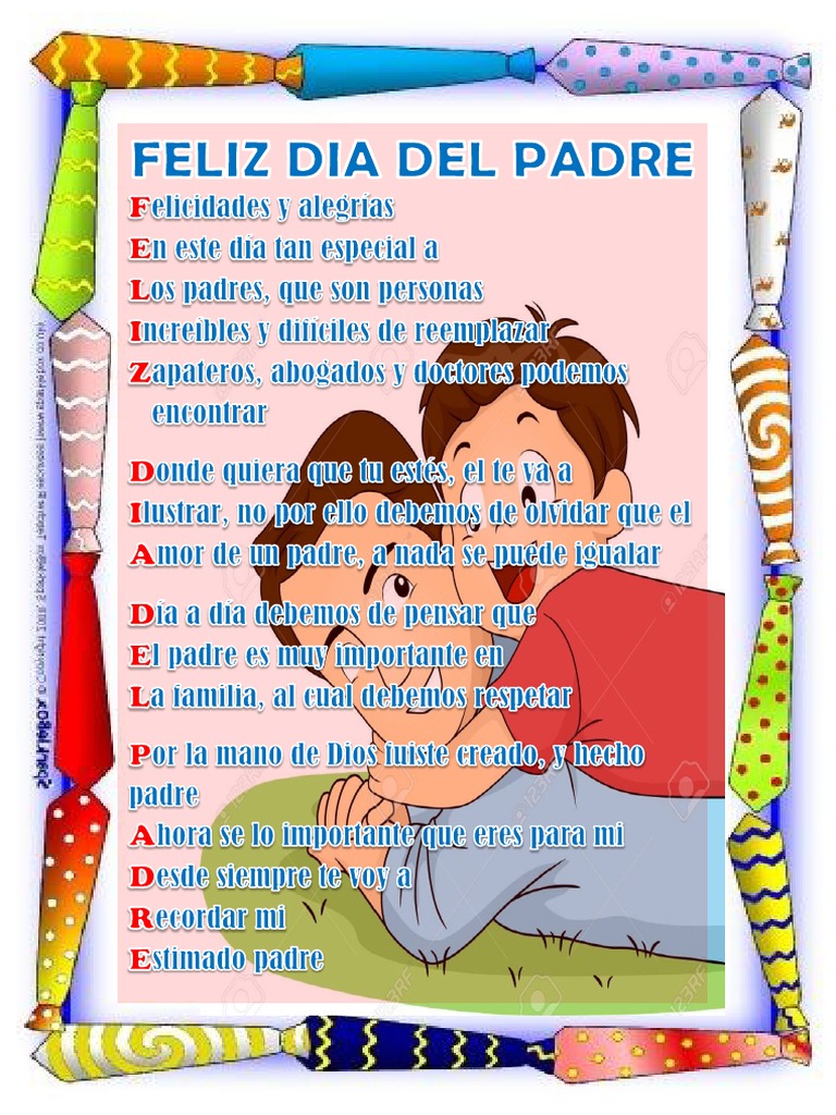 Acrostico Dia Del Padre | PDF