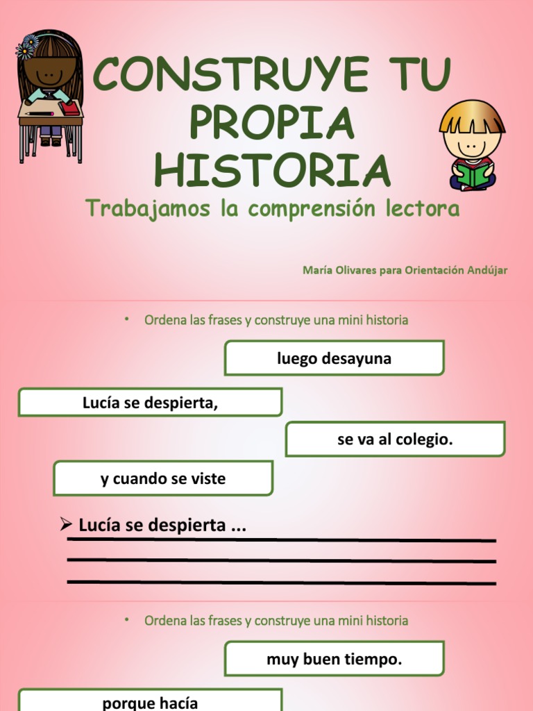 Comprension Lectora Ordena Las Frases y Construye Una Mini Historia PDF ...