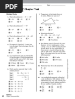Algebra 1 Fall 2021-2022 Final Exam | PDF | Function (Mathematics) | Slope