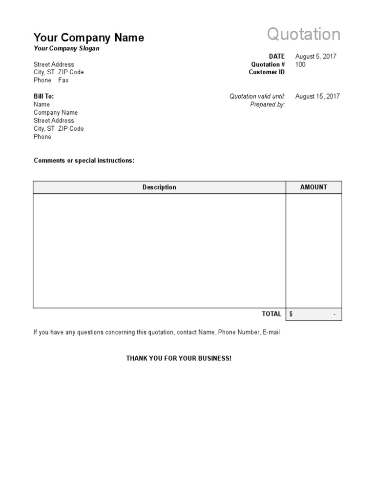 Simple Quotation Template Malaysia | PDF | Telecommunications | Computing