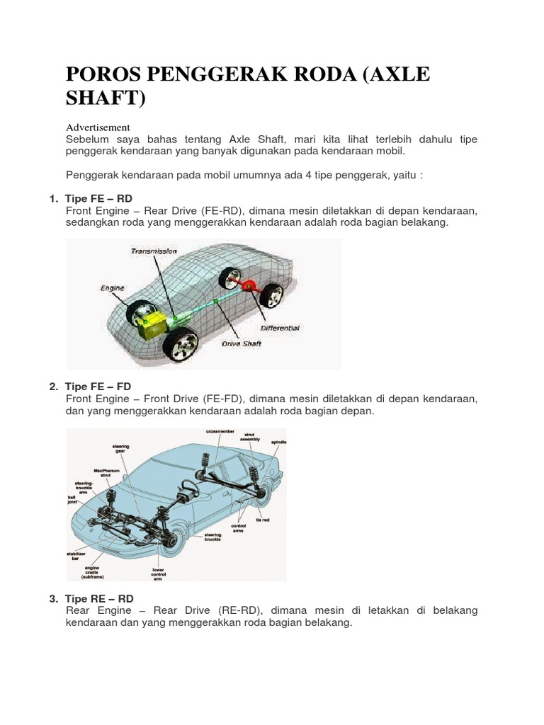 Poros Penggerak Roda | PDF