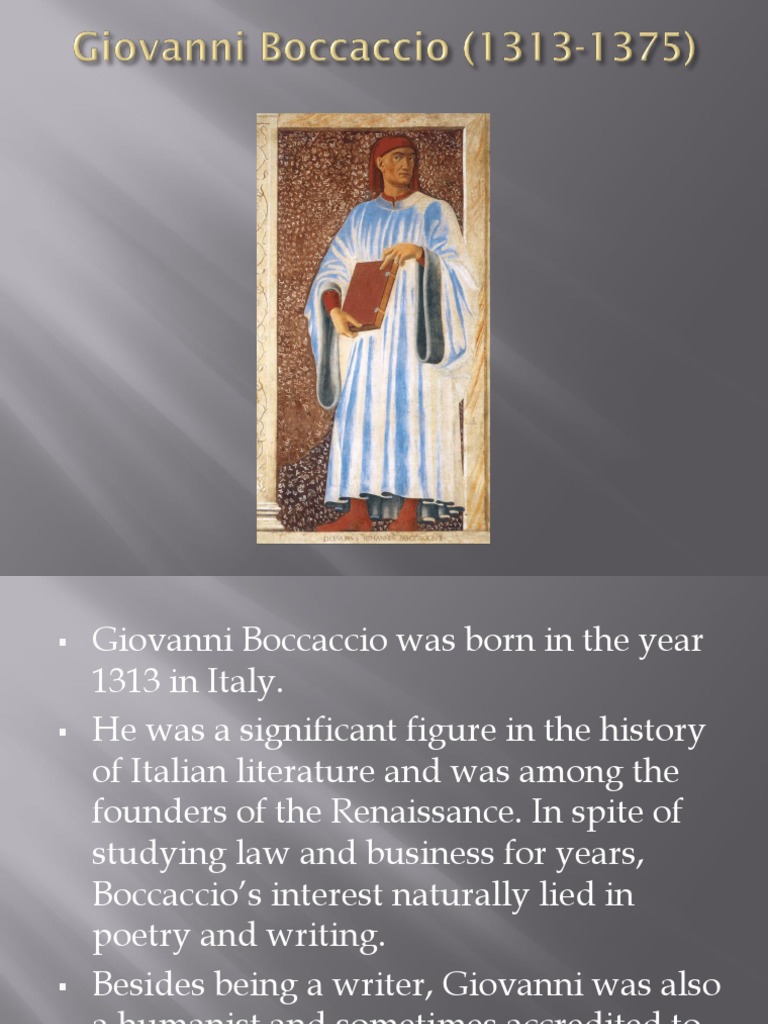 Giovanni Boccaccio | PDF | Giovanni Boccaccio | Renaissance