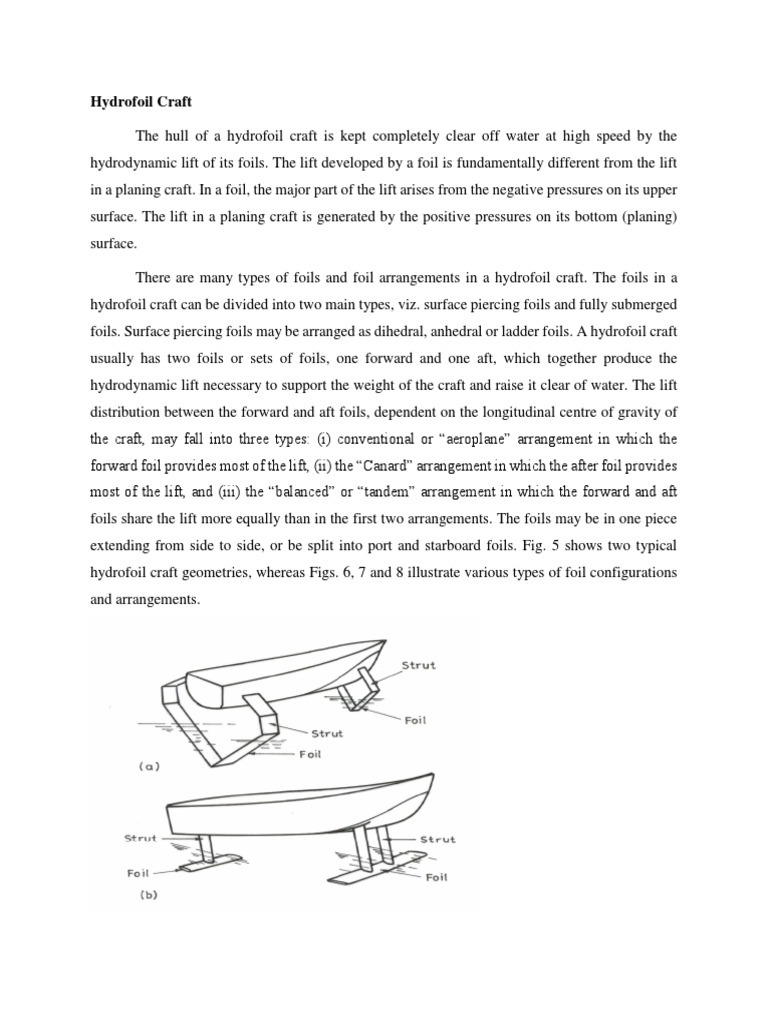 Hydrofoil Craft | PDF | Lift (Force) | Marine Propulsion