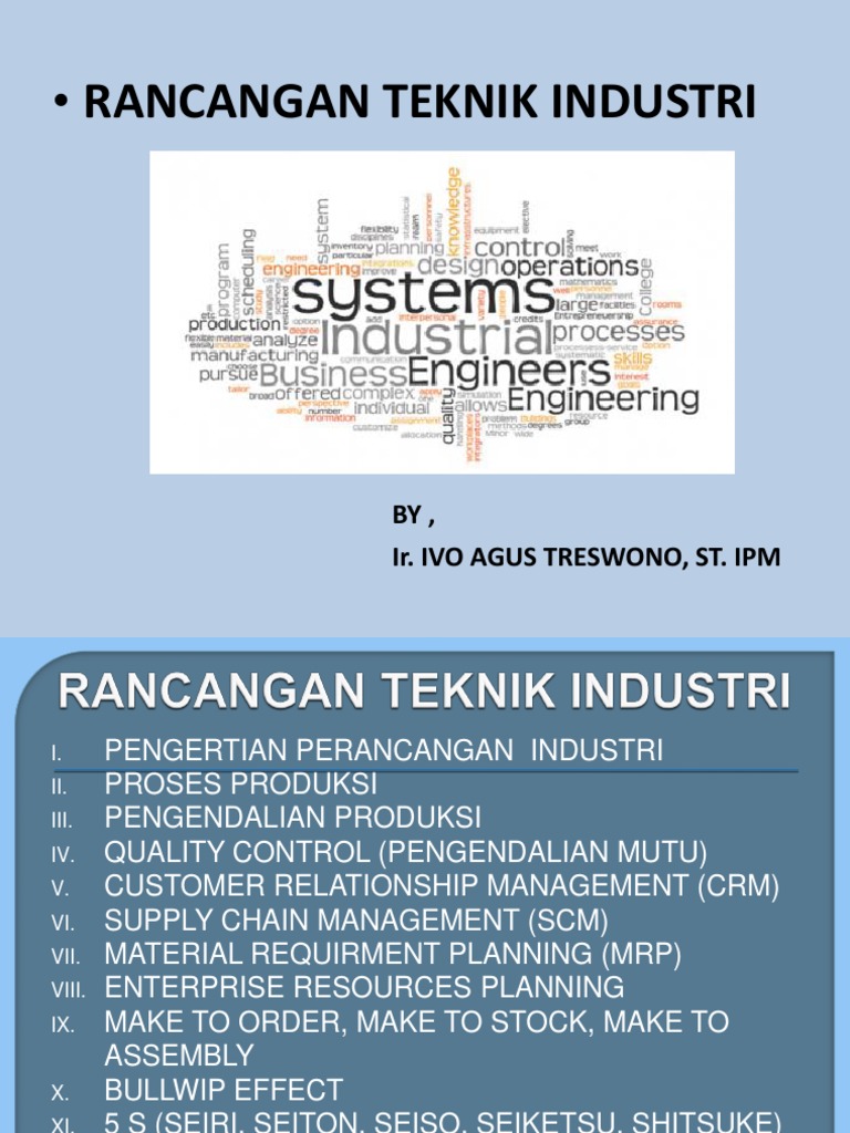Rancangan Teknik Industri | PDF