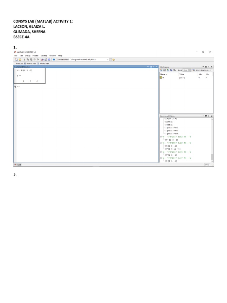 MATLAB Activity 1 Size vs Length | PDF