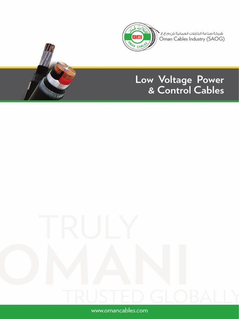 Oman Cable Low Voltage Power and Control Cables | PDF | Cable ...