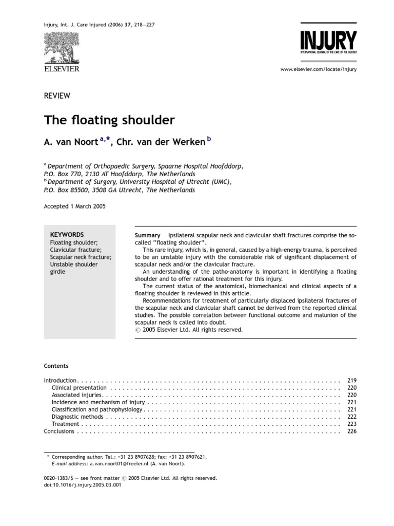 Floating Shoulder | PDF | Shoulder | Joints