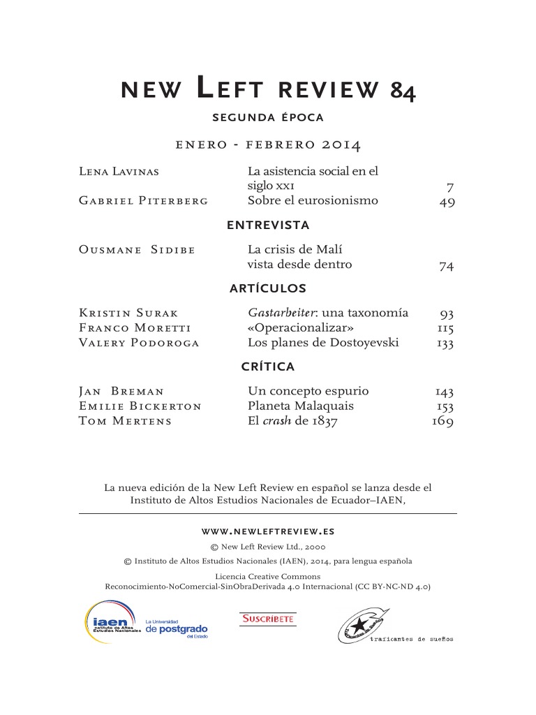 Jan Breman, Un Concepto Espurio, NLR 84, November-December 2013 | PDF ...