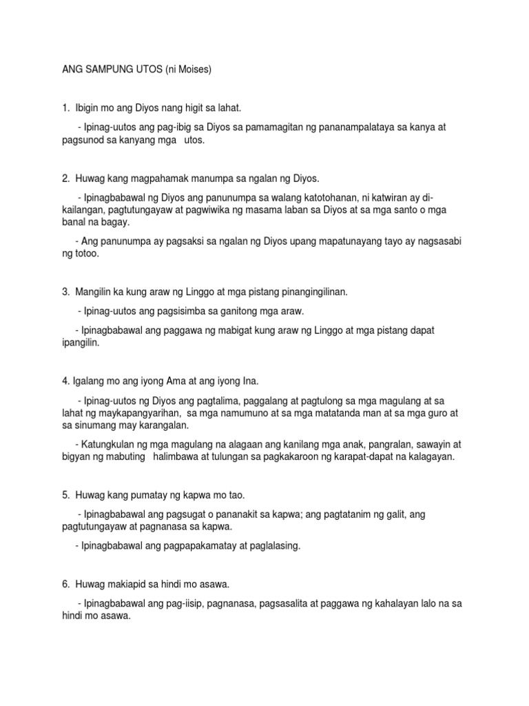 Ang Sampung Utos