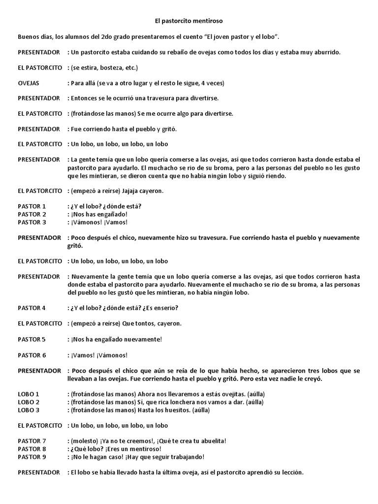 El Pastorcito Mentiroso | Lobo gris | Ocio