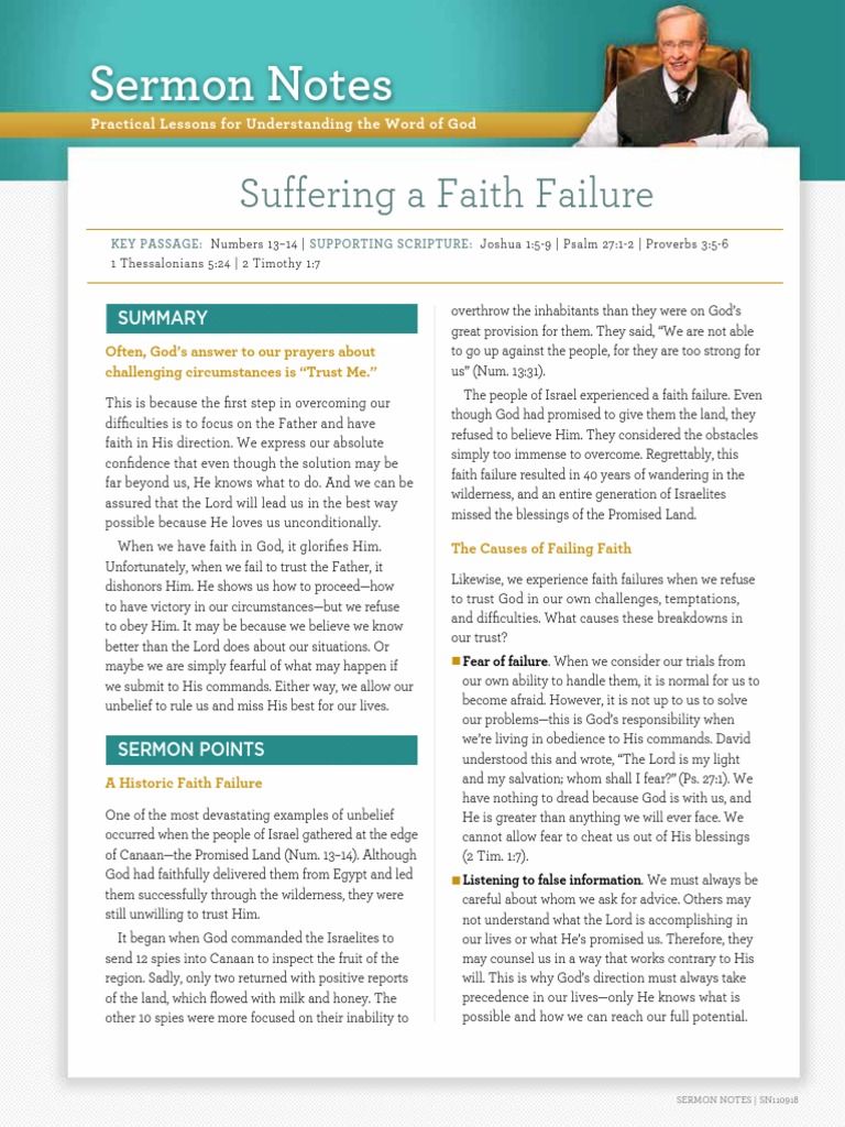 Suffering A Faith Failure | PDF | Israelites | Faith