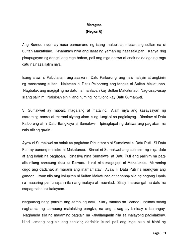 Maragtas Region 6 | PDF