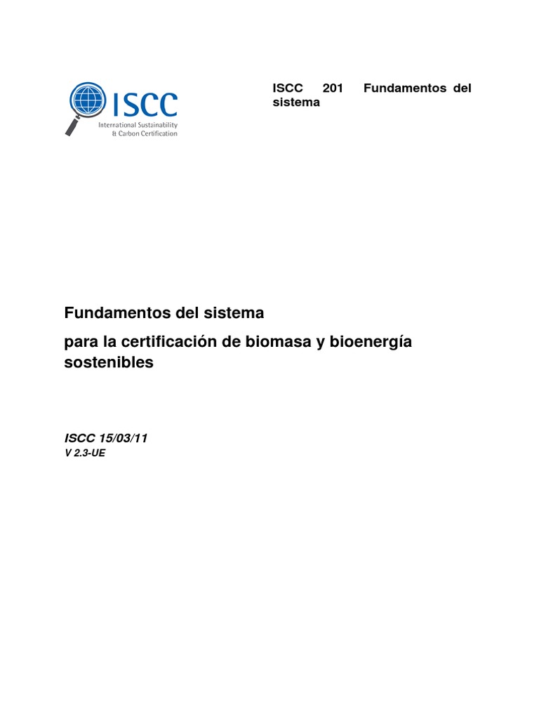 Iscc Eu 201 SP | PDF | Bioenergía | Recursos energéticos