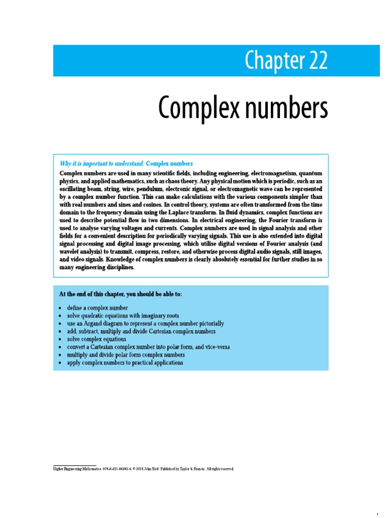 Complex Number Review and Applications | PDF