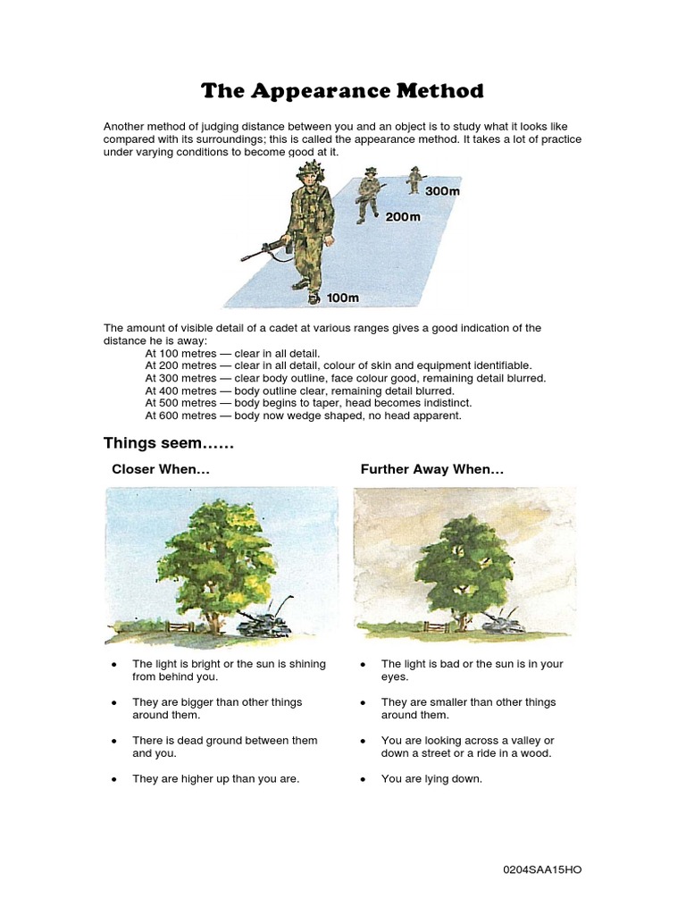Appearance Method of Judging Distance | PDF | Self-Improvement